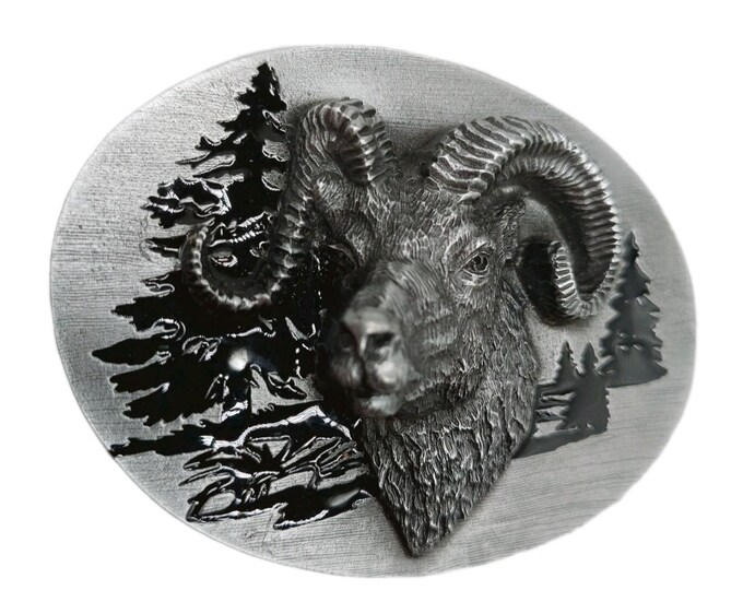 Siskiyou Belt Buckle Big Horn Ram G-8. Made in USA 1992 - Etsy