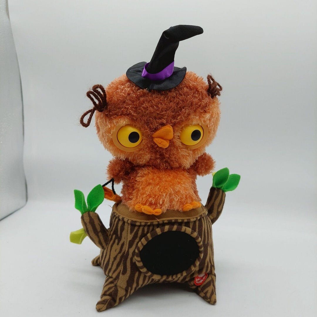 Hallmark Exclusive Animated Lighted Musical Owl Halloween Plush READ ...
