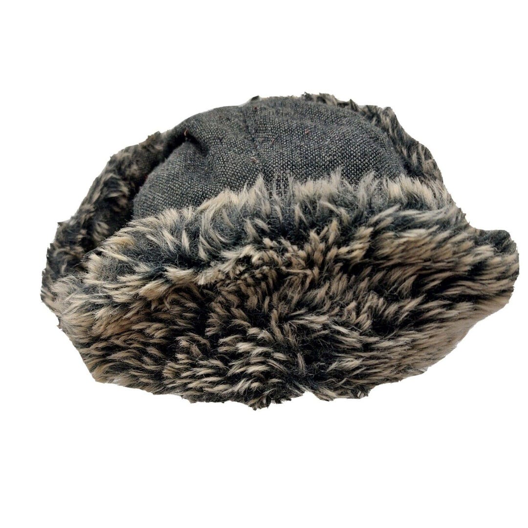 Levis Red "r" Tab Fur Hat Gray Snap Button Fur Lined S/M - Etsy