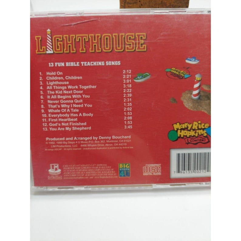 Mary Rice Hopkins Lighthouse 13 Fun Bible Teaching Songs 1999 CD - Etsy