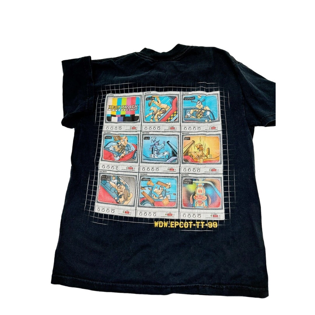 Vintage Disney World Kids Epcot Center Test Track Goofy 1999 Size ...
