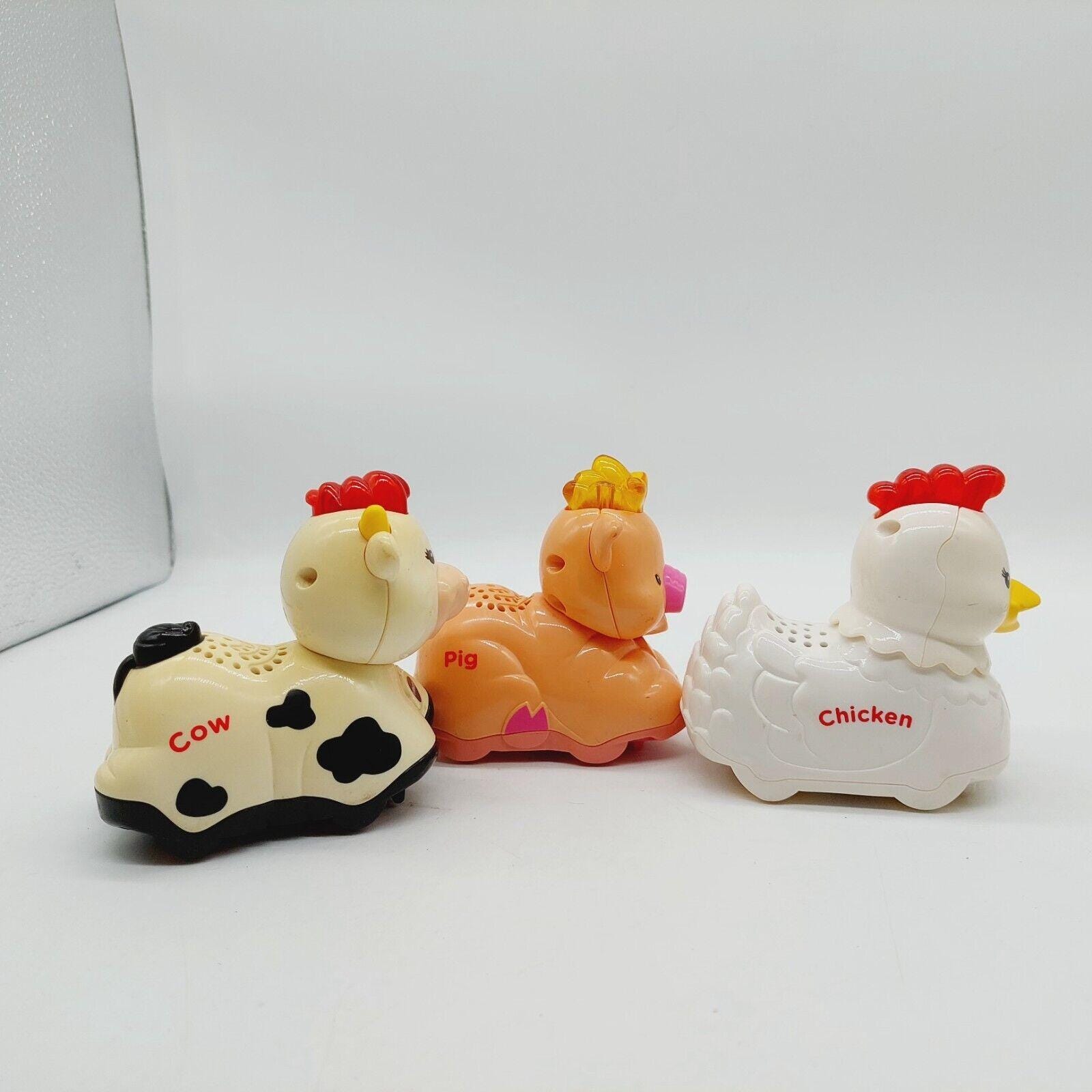 Vtech Go Go Smart Wheels Animals Farm Cow Pig Chicken Tested Works Lot ...