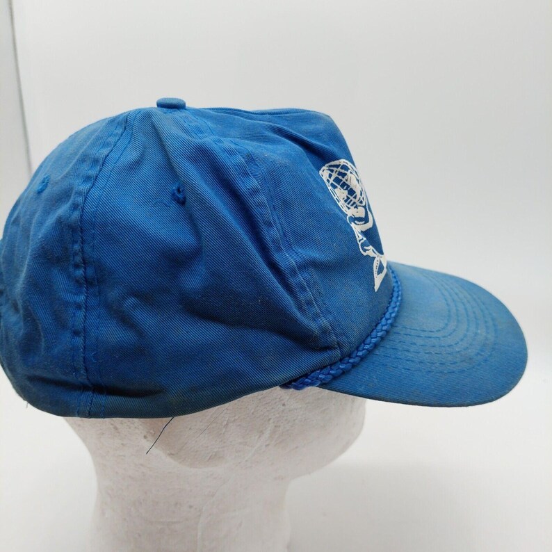 Atlas Hat Snapback Cap Rope Blue White READ - Etsy