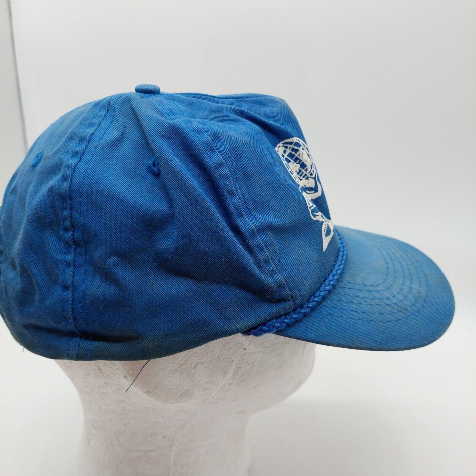 Atlas Hat Snapback Cap Rope Blue White READ - Etsy