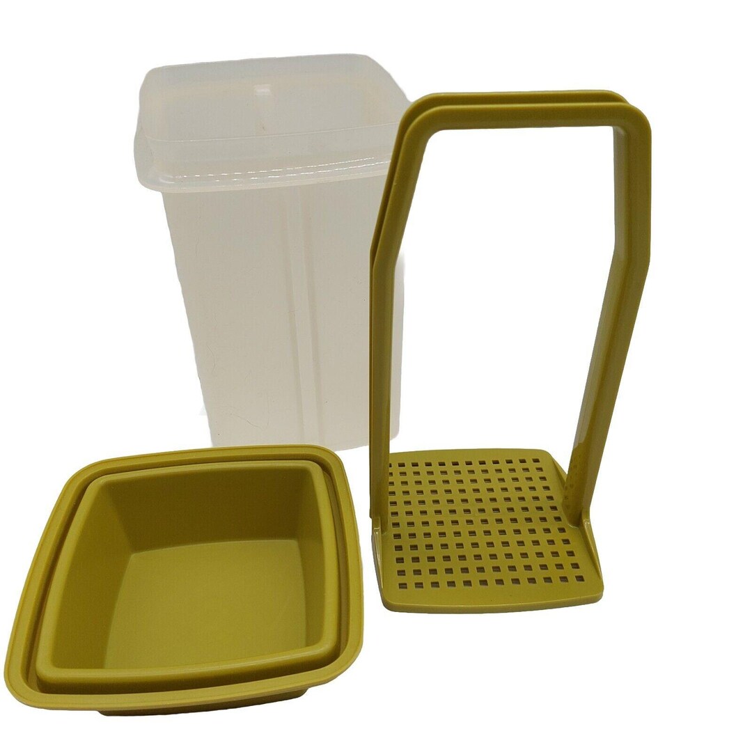 Vintage Tupperware Pickle Keeper Olive Green 3 Piece 1330-6 - Etsy