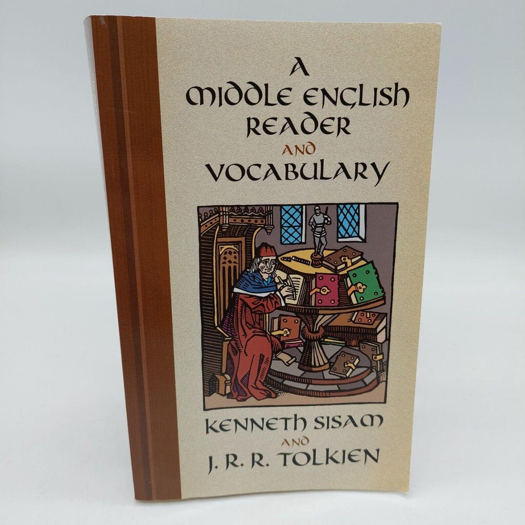 A Middle English Reader & Vocabulary Paperback by Kenneth Sisam J.R.R ...