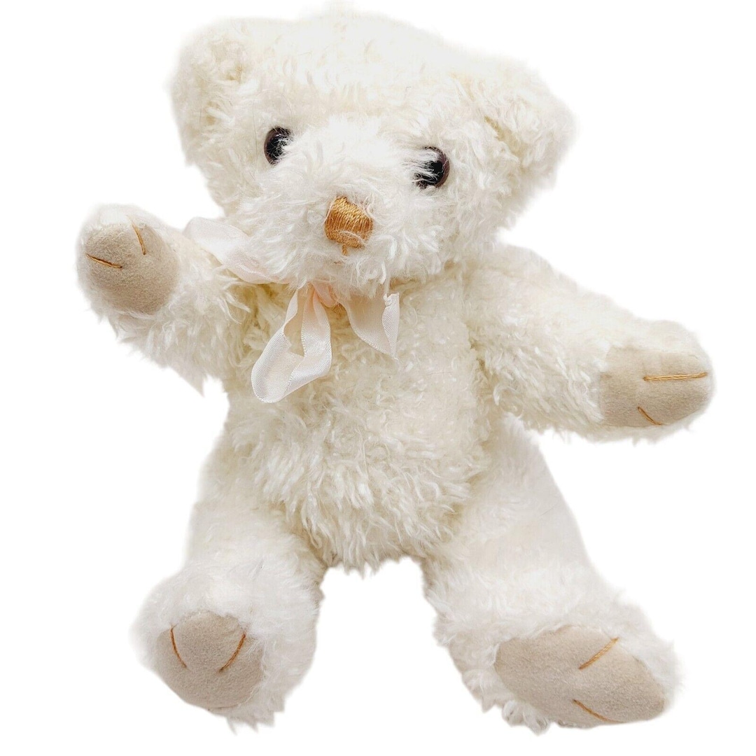 Effanbee Doll Company Plush Bear Bromley 11" Bear White Stuffed Animal ...