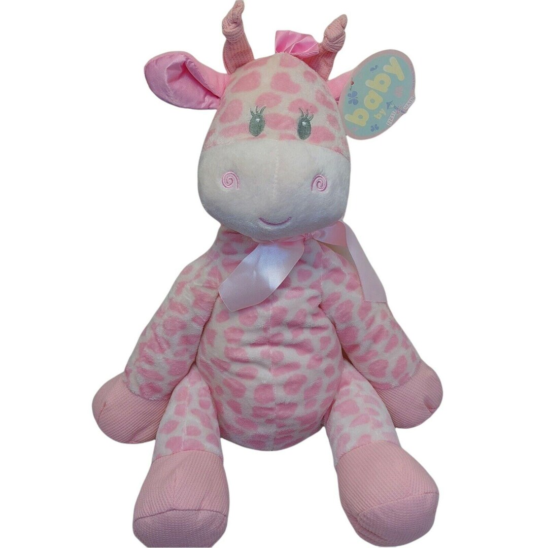 Jingles Large Pink and White Giraffe Big Giraffe Stuffed Animal 15 ...