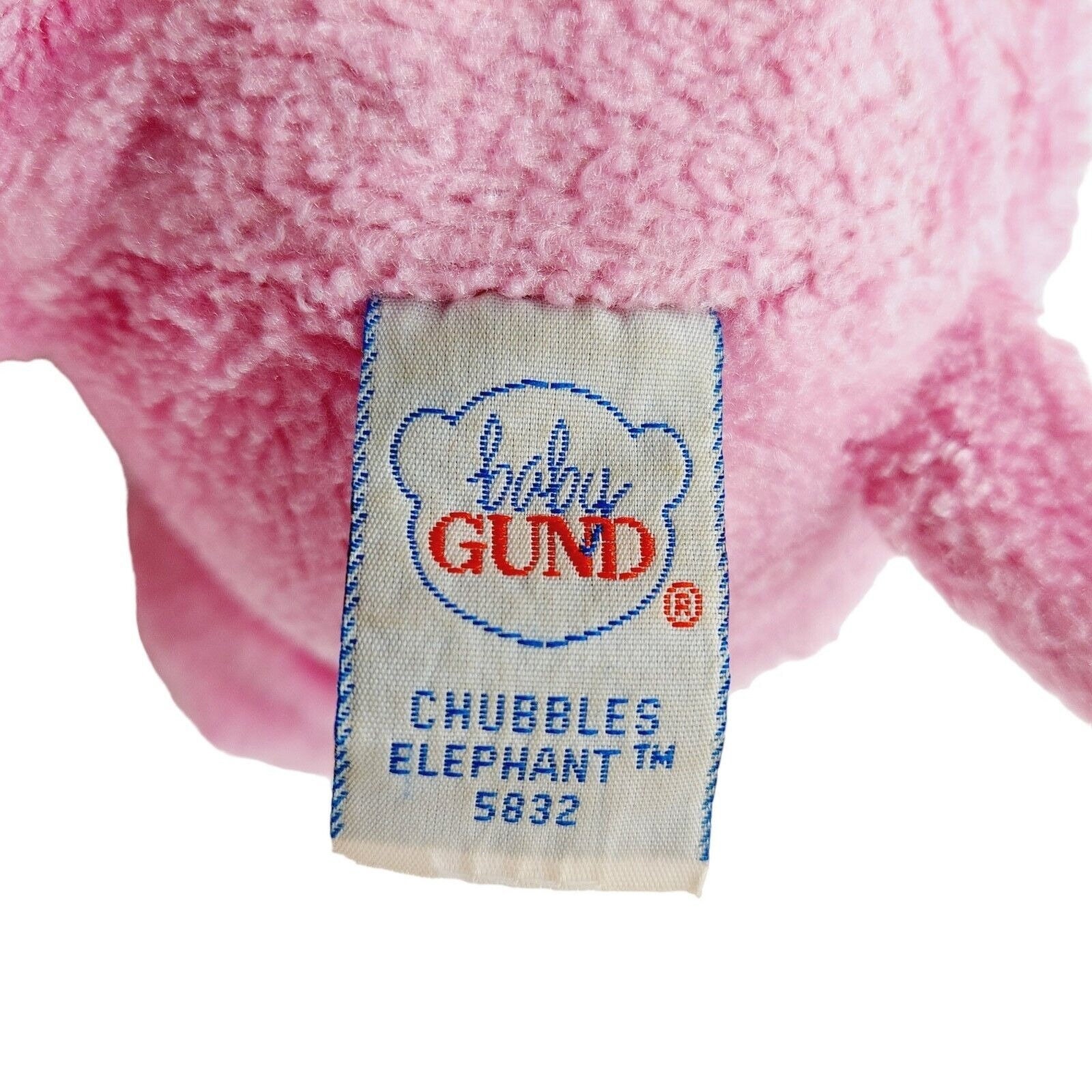 Baby Gund CHUBBLES Pink Purple Plush Elephant Stuffed Animal 5832 ...