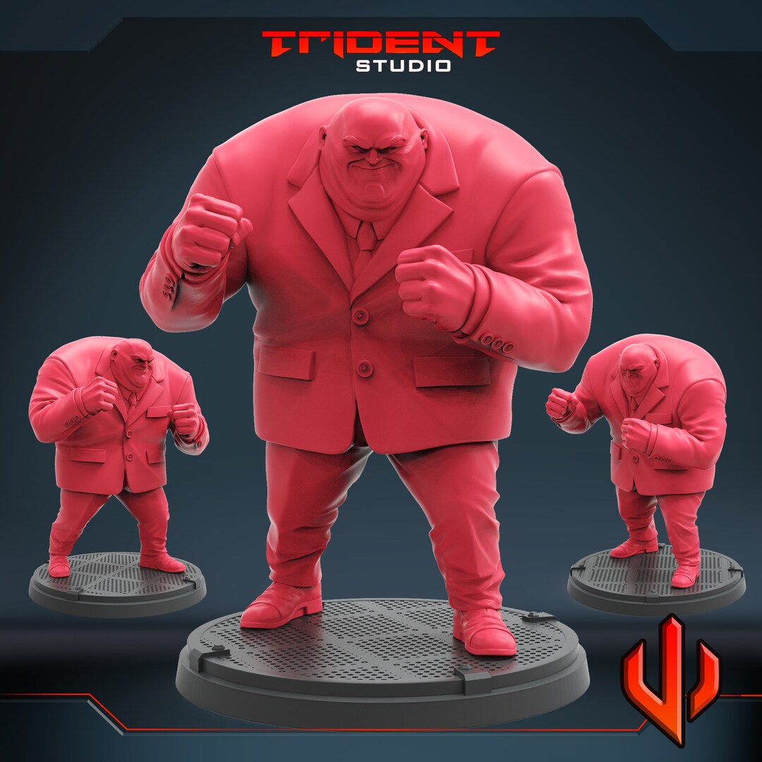 Kingpin Spiderverse Fanart on 50mm Base by Trident Studio - MARVEL ...