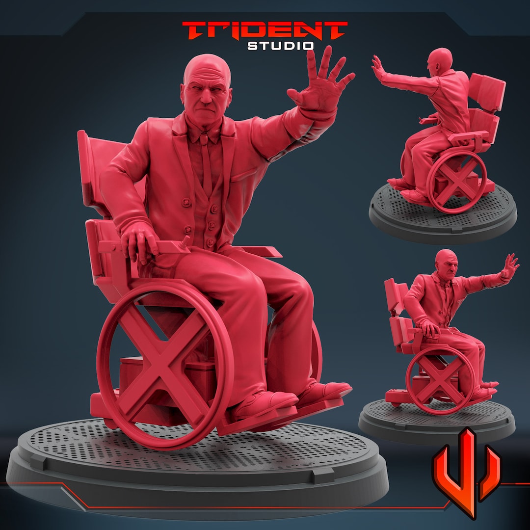 Professor X Movie Fanart on 35mm Base by Trident Studio - Etsy