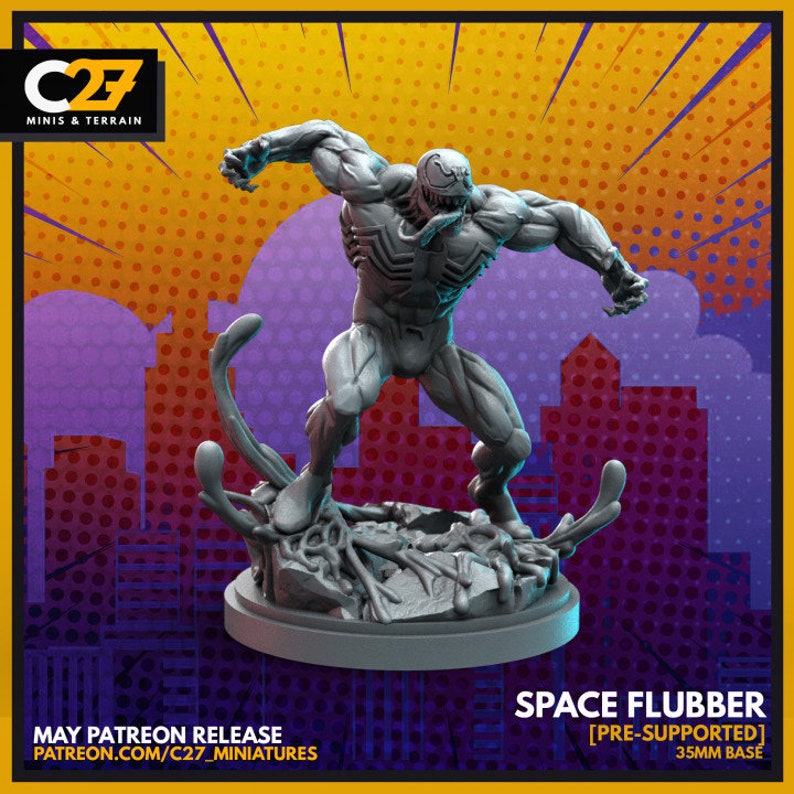 Space Flubber (venom Fanart) on 50mm Base by C27 - MARVEL CRISIS ...