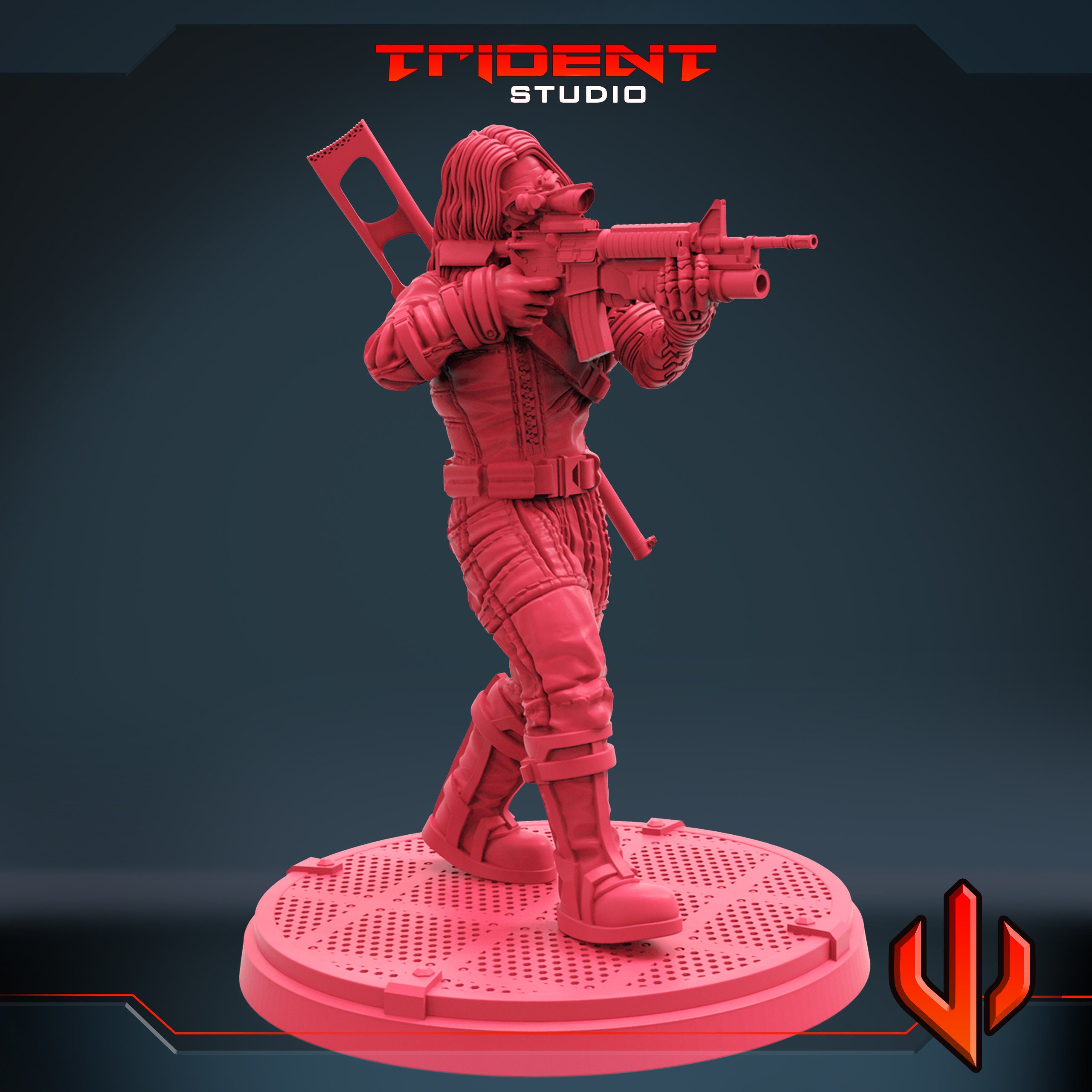 Winter Soilder Fanart on 35mm Base by Trident Studio MARVEL - Etsy