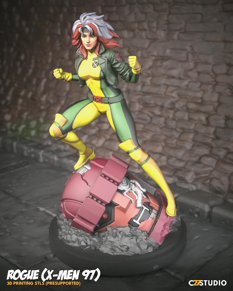 Rogue 97' Fan Art on 35mm Base by C27 - MARVEL CRISIS PROTOCOL - Etsy