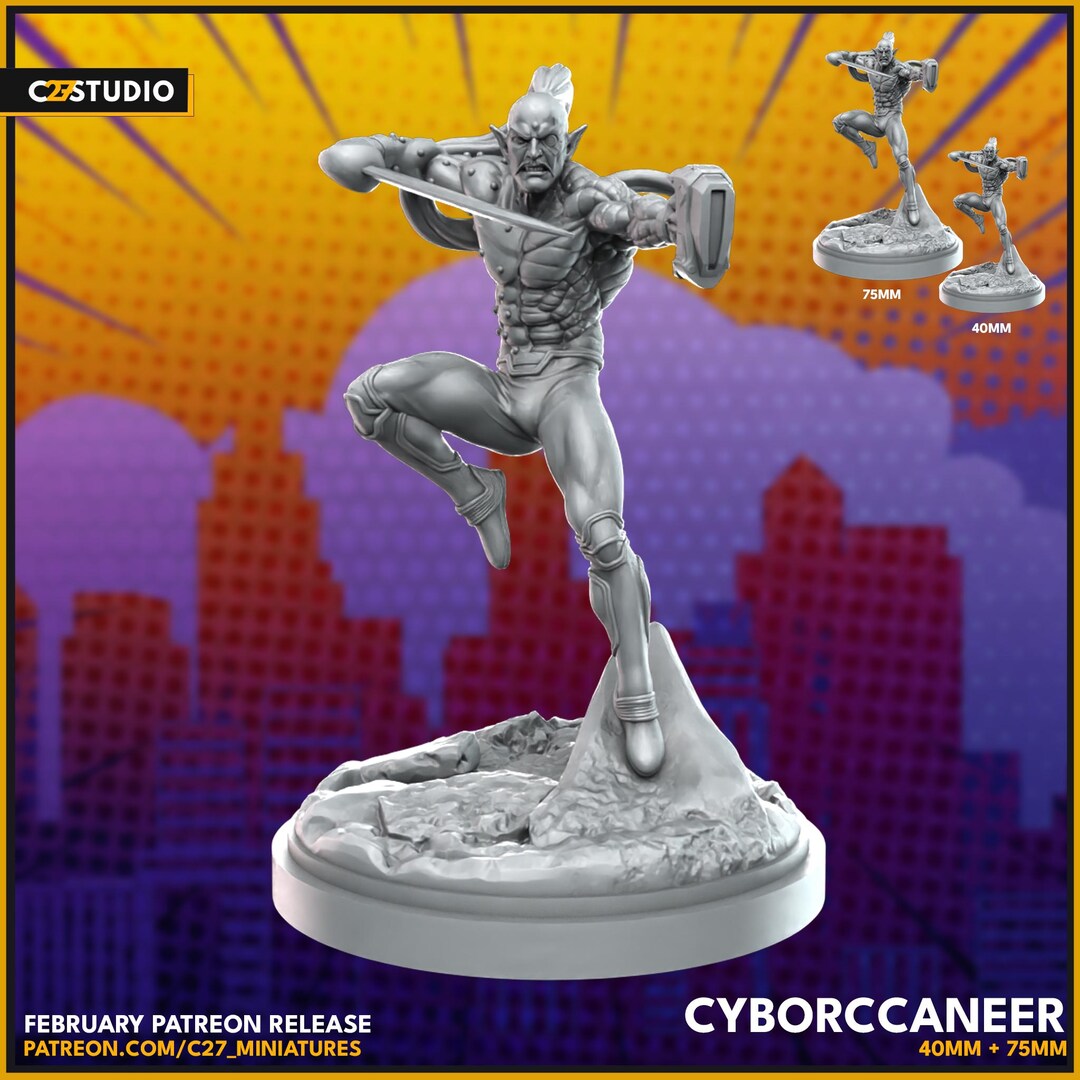 Raza Longknife Fan Art on 35mm Base by C27 - MARVEL CRISIS PROTOCOL - Etsy