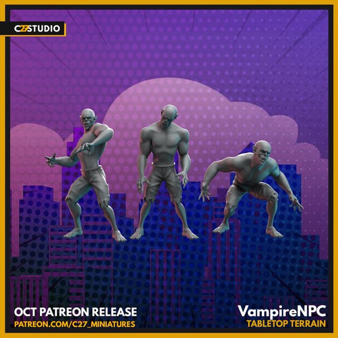 Npc's 10 Variants Fan Art on 35mm Base by C27 - CRISIS PROTOCOL - Etsy