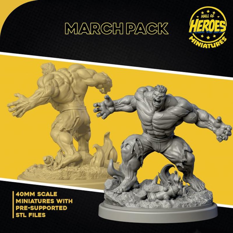 Miniature Red Hulk - Etsy