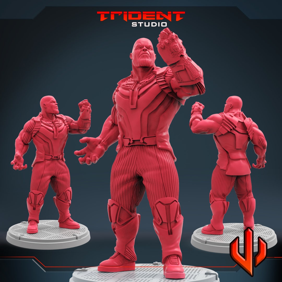 Thanos Fanart on 50mm Base by Trident Studio - MARVEL CRISIS PROTOCOL ...