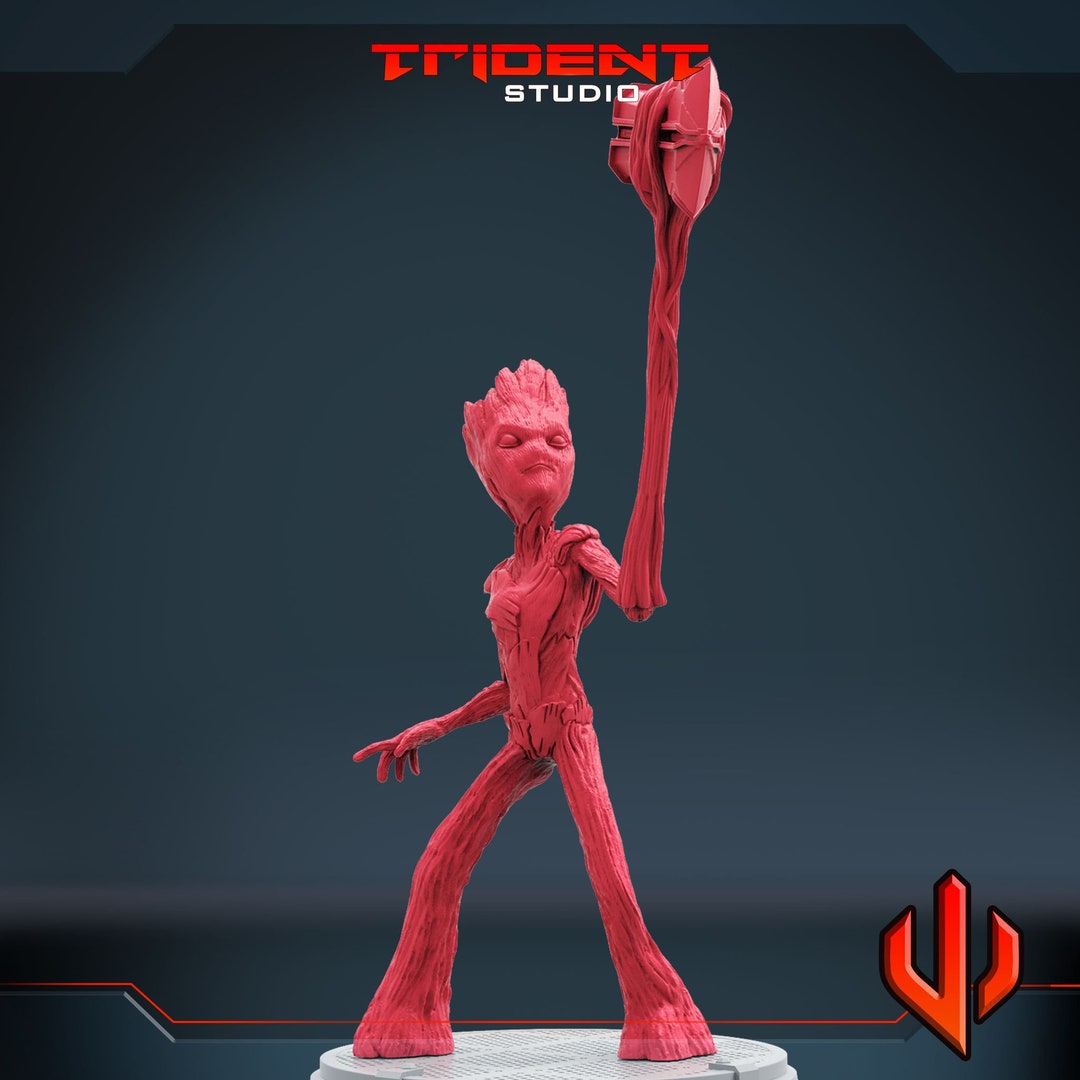 Teen Groot Fanart on 50mm Base by Trident Studio MARVEL CRISIS PROTOCOL ...
