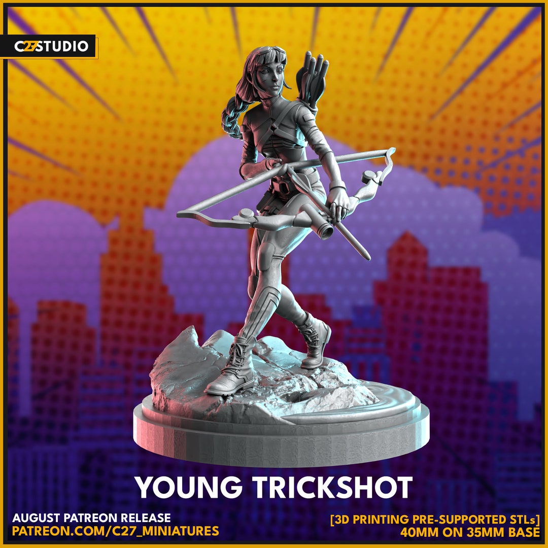 Young Trickshot (kate Bishop Fan Art) on 35mm Base by C27 - MARVEL ...