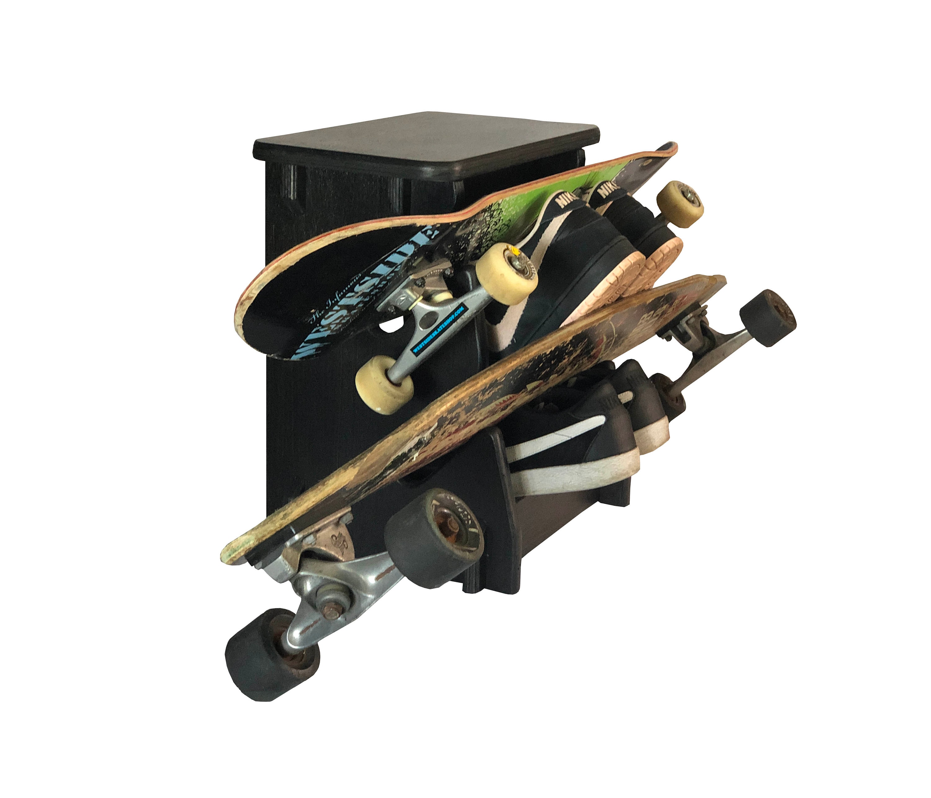 The O.G. Skate Rack Skateboard Rack in Black - Etsy