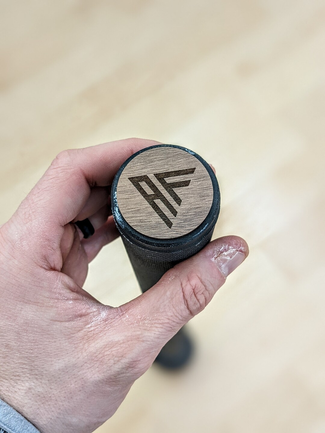 Steel Mace Wood Badge - Custom Logo or Design - Etsy