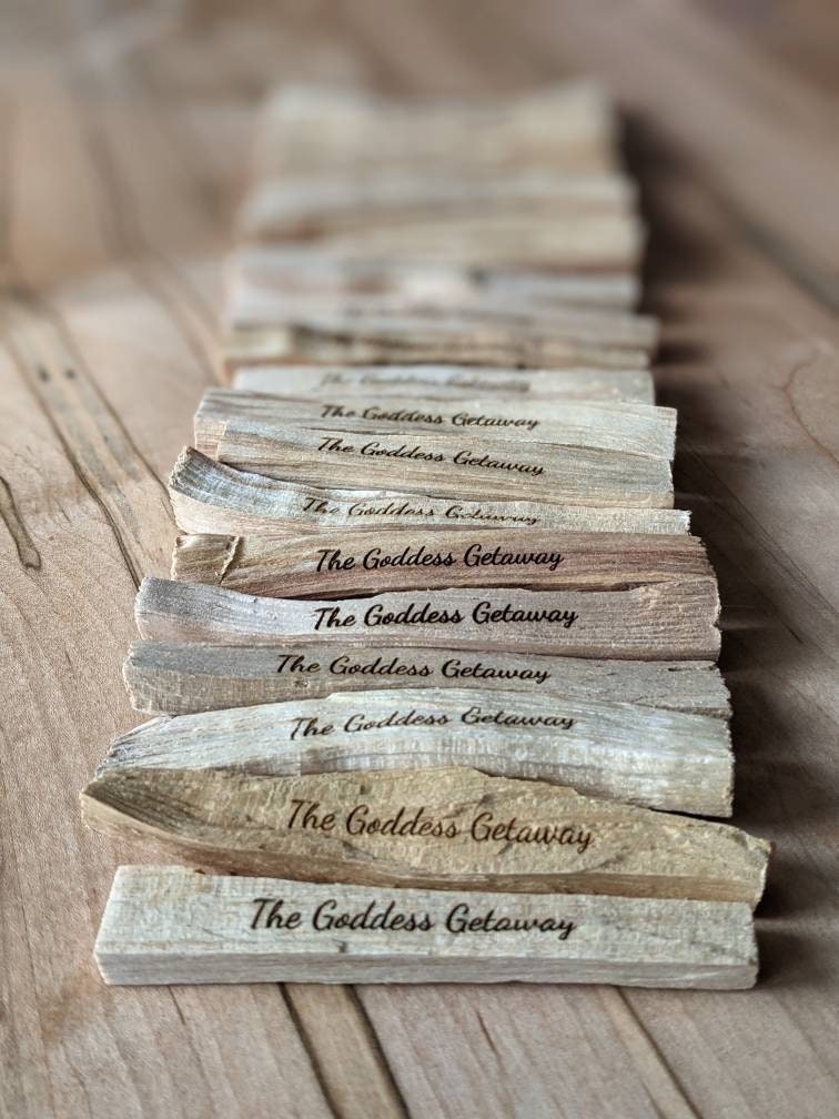 Personalized Palo Santo Sticks - Set of 20 - Custom Retreat Gift ...