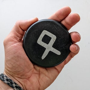 Elder Futhark Rune Stones - Large Polished Basalt Stone Runes - Etsy
