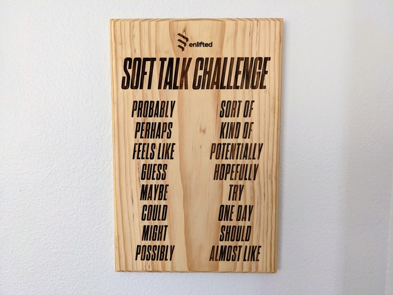 Soft Talk Key Words Wooden Plaque - Helps With Language Awareness and ...