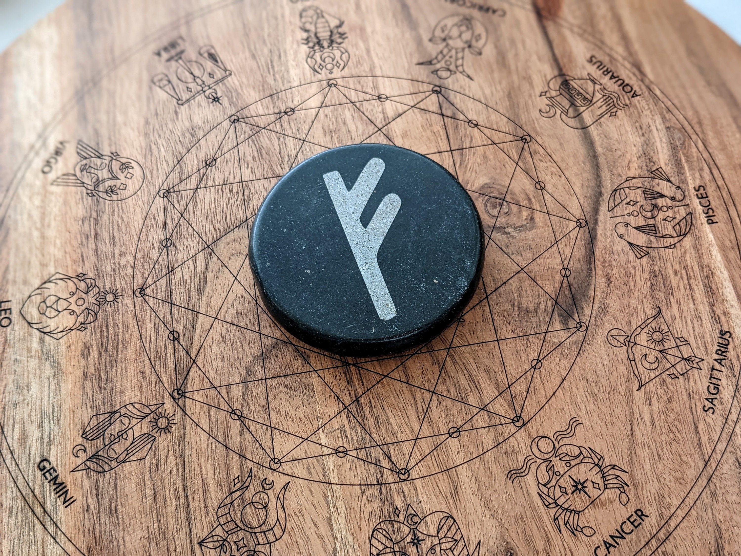 Elder Futhark Rune Stones - Large Polished Basalt Stone Runes - Etsy