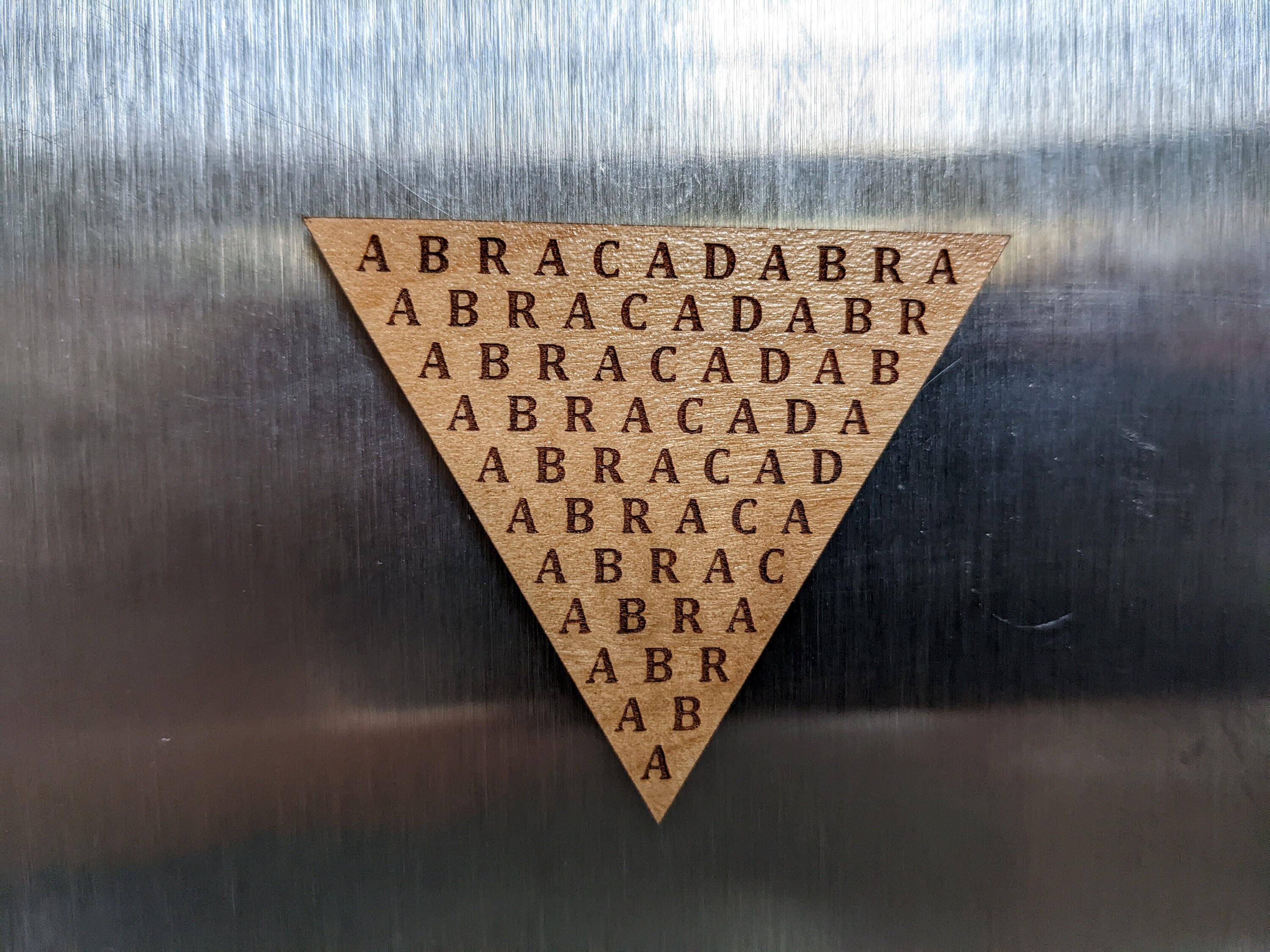 ABRACADABRA Wood Magnet Set – Protection Talisman, Altar Decor - Etsy