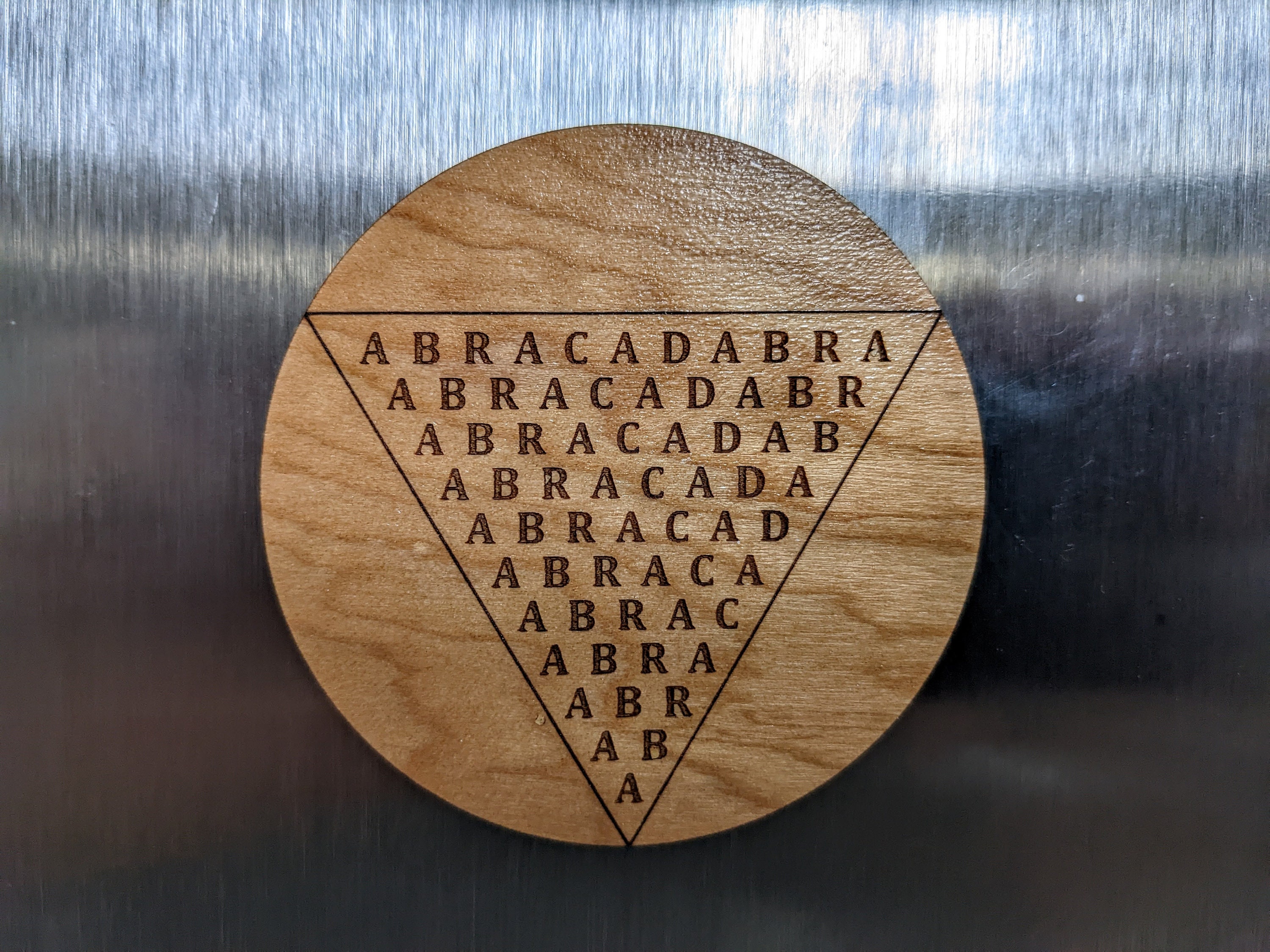 ABRACADABRA Wood Magnet Set – Protection Talisman, Altar Decor - Etsy