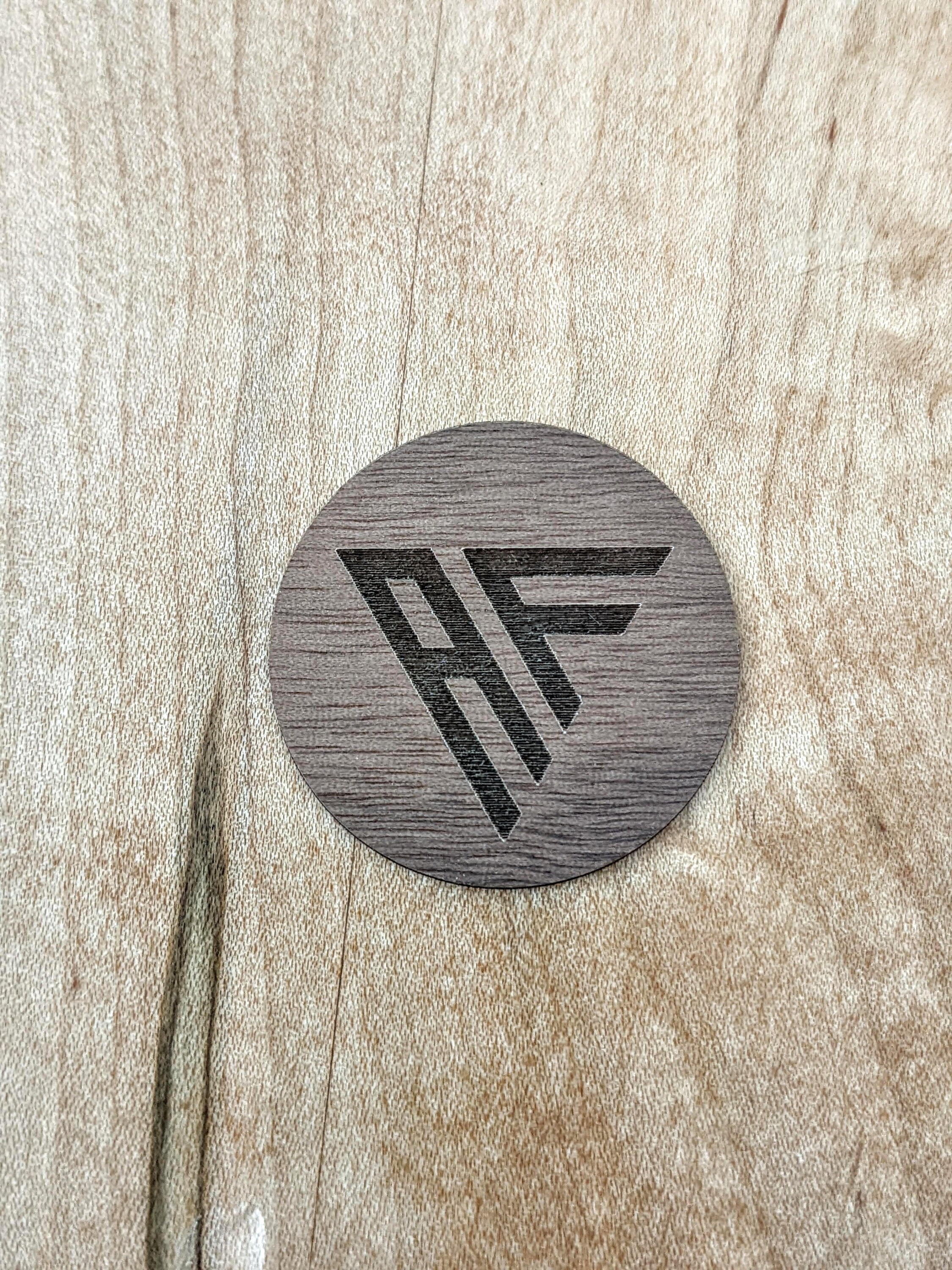 Steel Mace Wood Badge - Custom Logo or Design - Etsy