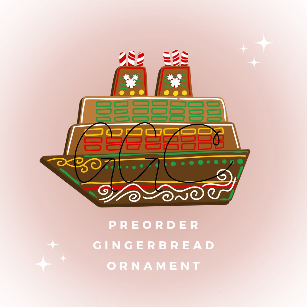 Disney Cruise Line DCL Gingerbread Ornament - Etsy