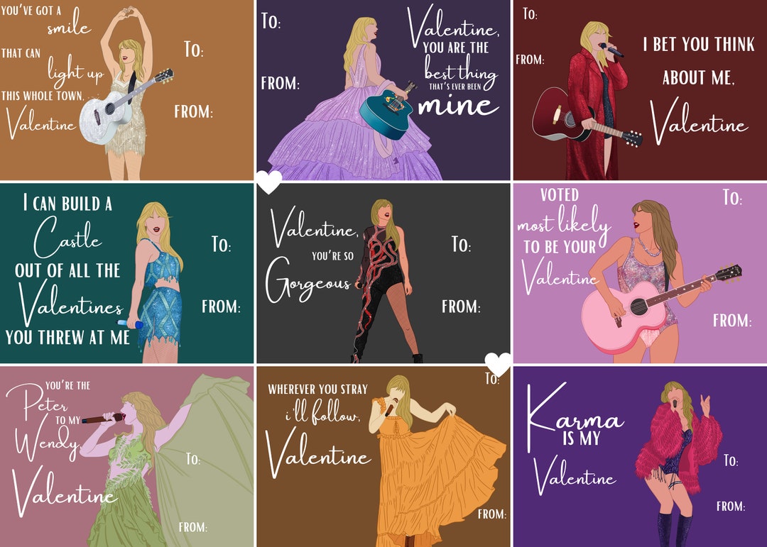 Taylor Swift Valentines Digital Download - Etsy UK