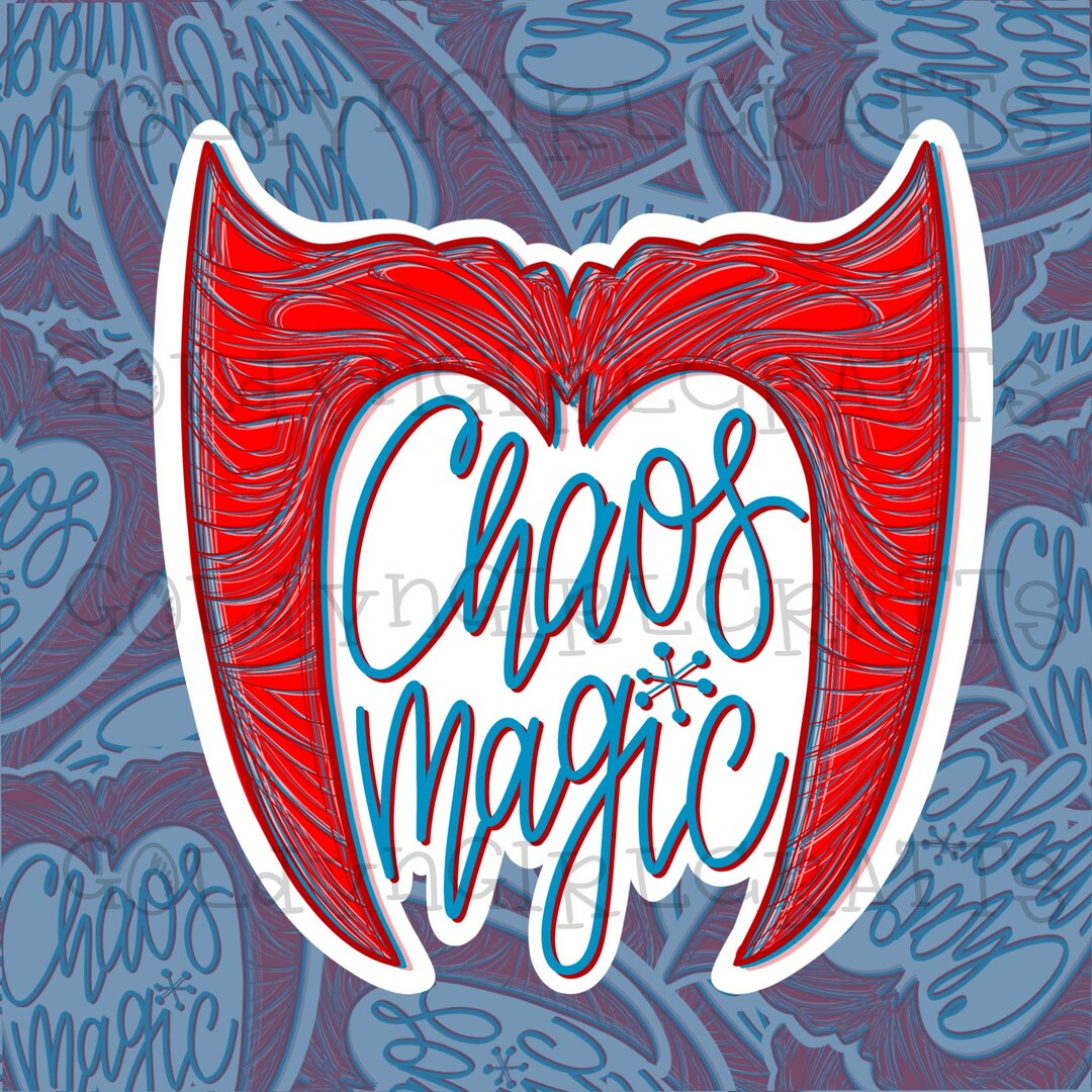Chaos Magic | Scarlet Witch | Wanda Sticker - Etsy