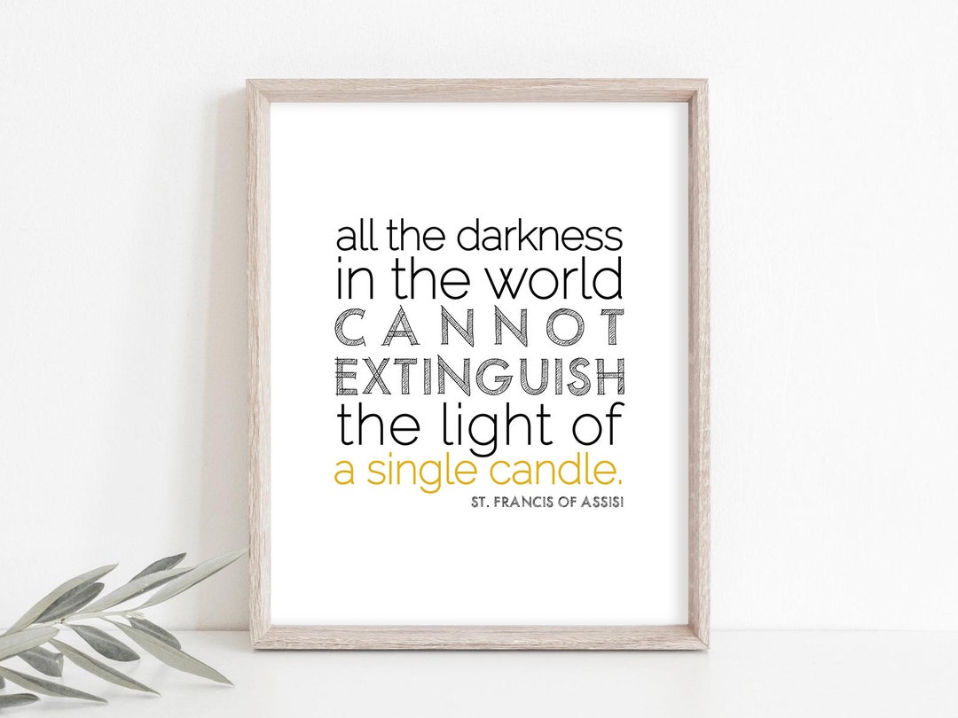 St. Franics of Assisi Quote, St. Francis Print, Saint Printable ...