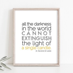 St. Franics of Assisi Quote, St. Francis Print, Saint Printable ...