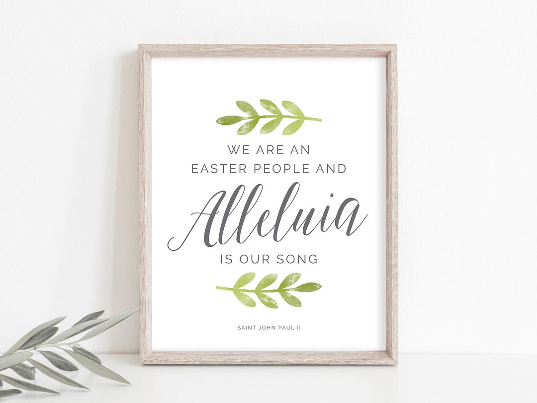 John Paul II Print, Saint John Paul II Printable, Easter Printable ...
