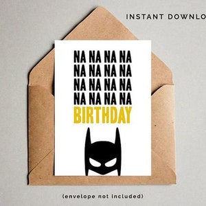 Funny Birthday Card, Printable Birthday Card, Boys Birthday Card ...