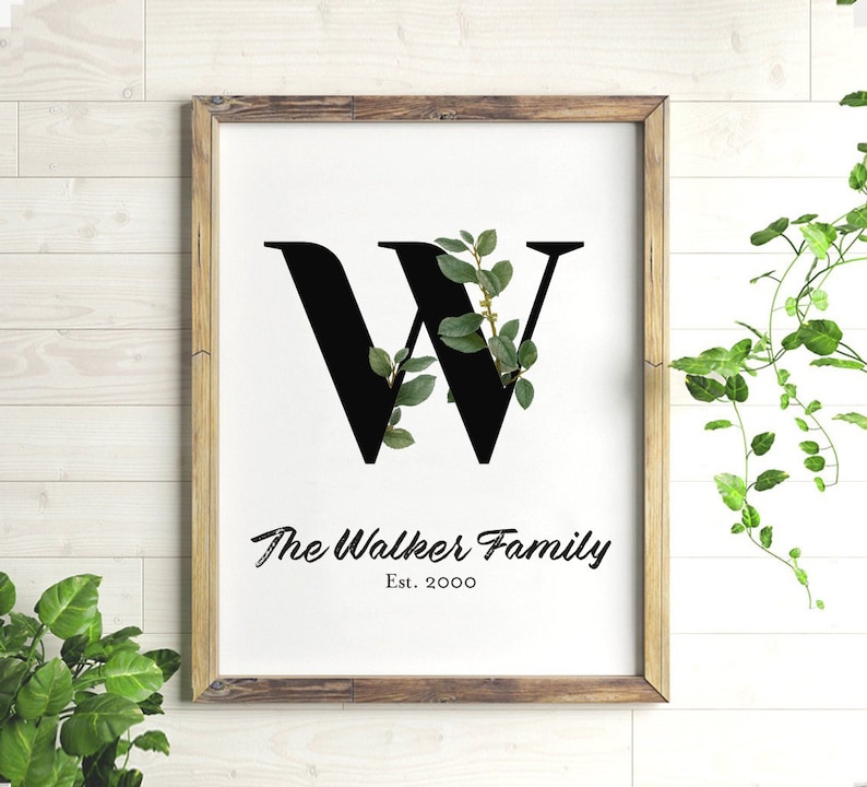 Family Sign Printable Art Farmhouse Print Botanical Print - Etsy