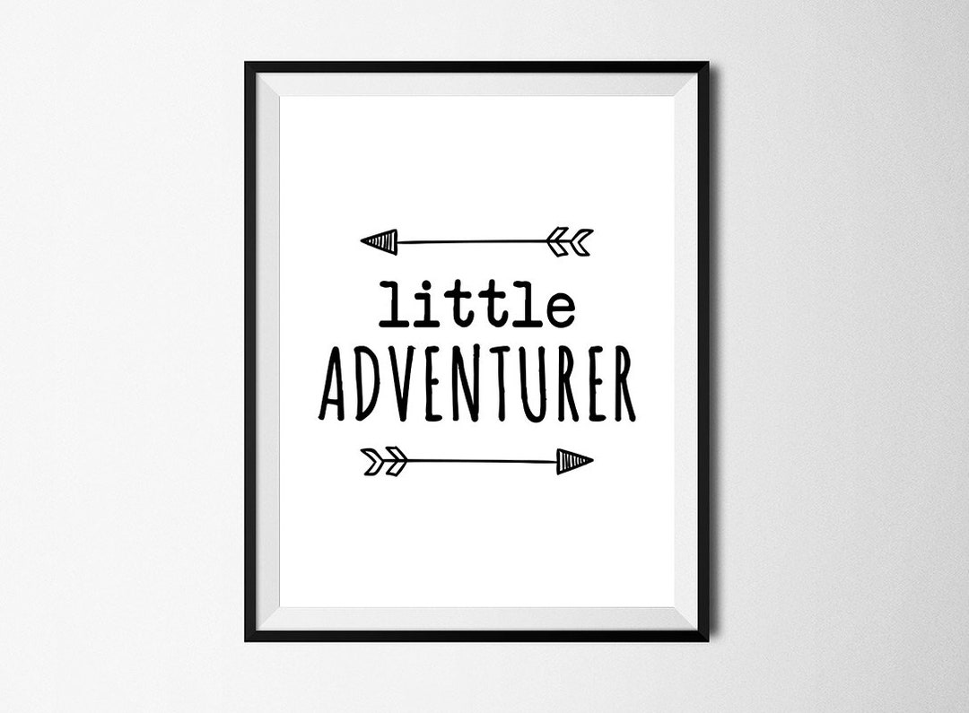 Kids Room Wall Art, Adventure Print, Little Adventurer, Playroom Wall ...