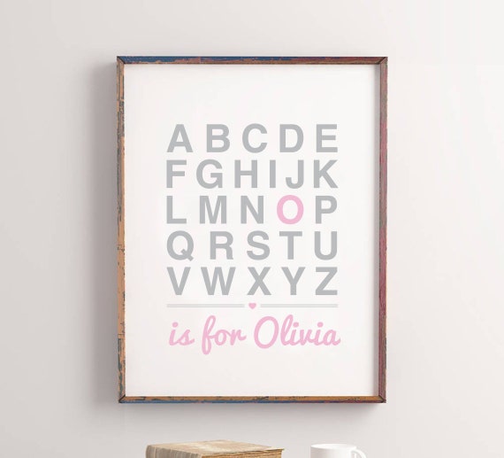Kids Name Print First Name Printable Girls Room Wall Art - Etsy
