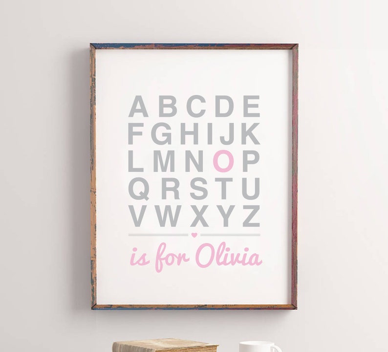 Kids Name Print, First Name Printable, Girls Room Wall Art, Custom ...