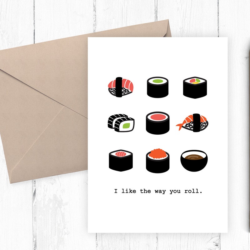 Sushi Card - Etsy