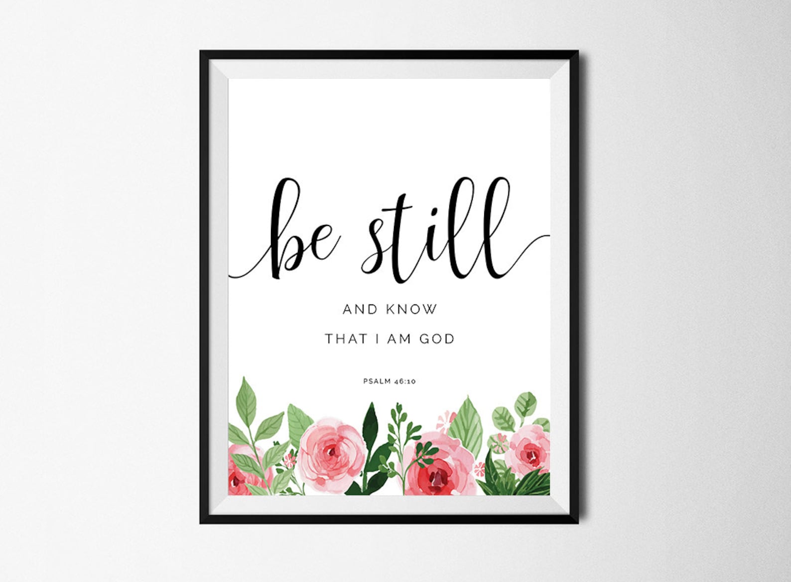 Be Still and Know Wall Art Christian Print Be Still and Know | Etsy