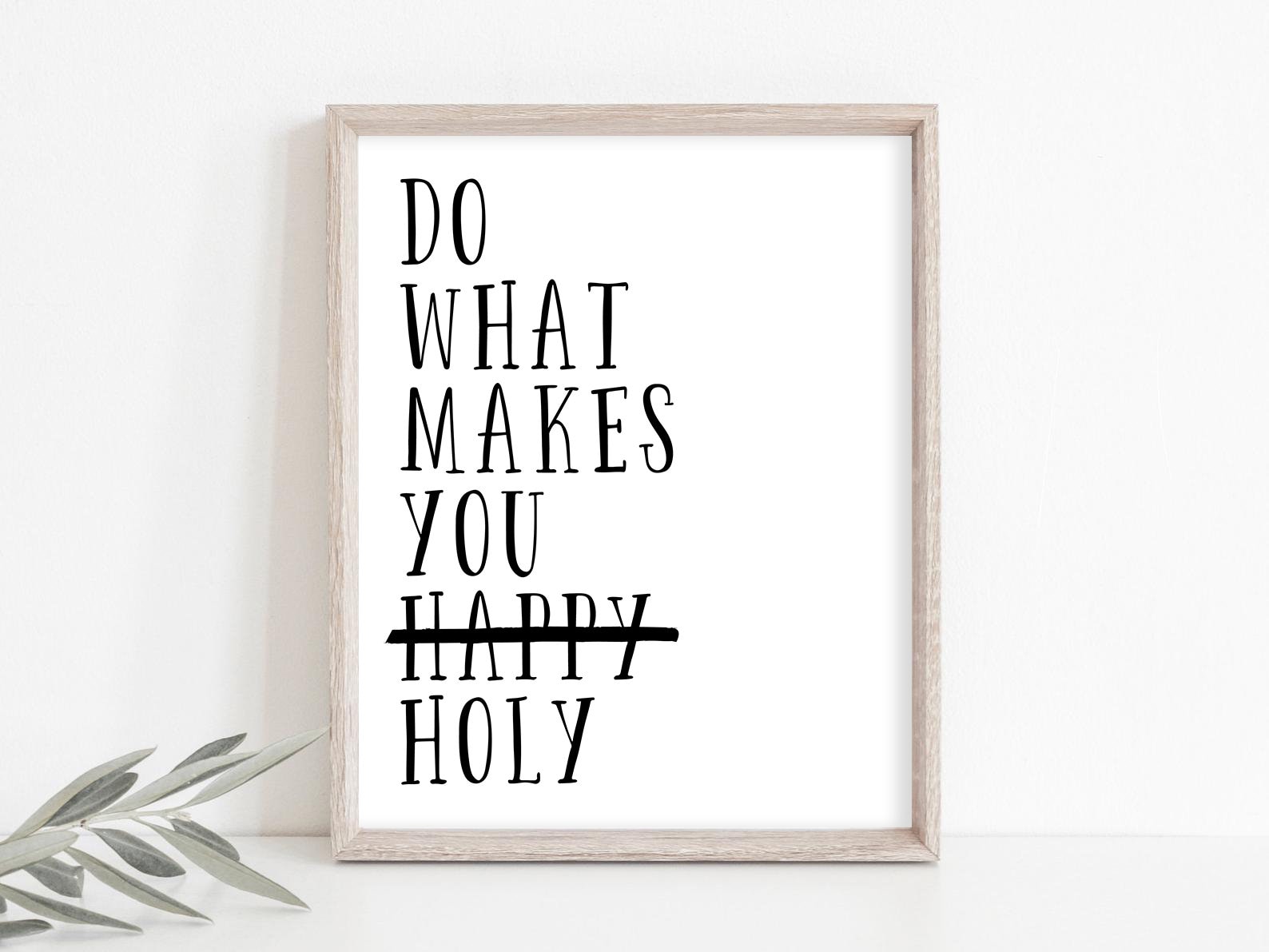 Do What Makes You Holy Wall Art Lent Catholic Art Christian - Etsy