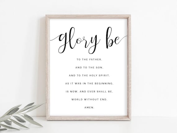 Glory Be Prayer