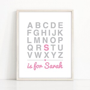 Kids Name Print, First Name Printable, Girls Room Wall Art, Custom ...