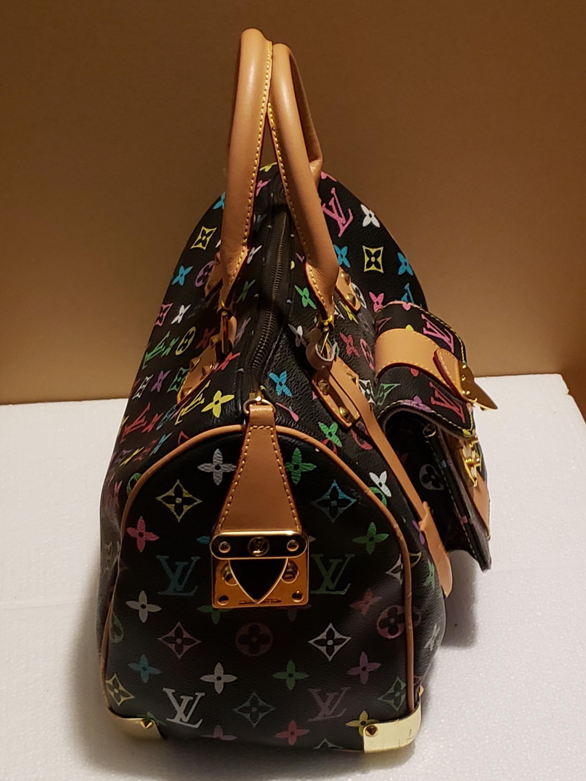 LOUIS VUITTON MONOGRAM Multicolor Black Speedy 30 Handbag Bag - Etsy